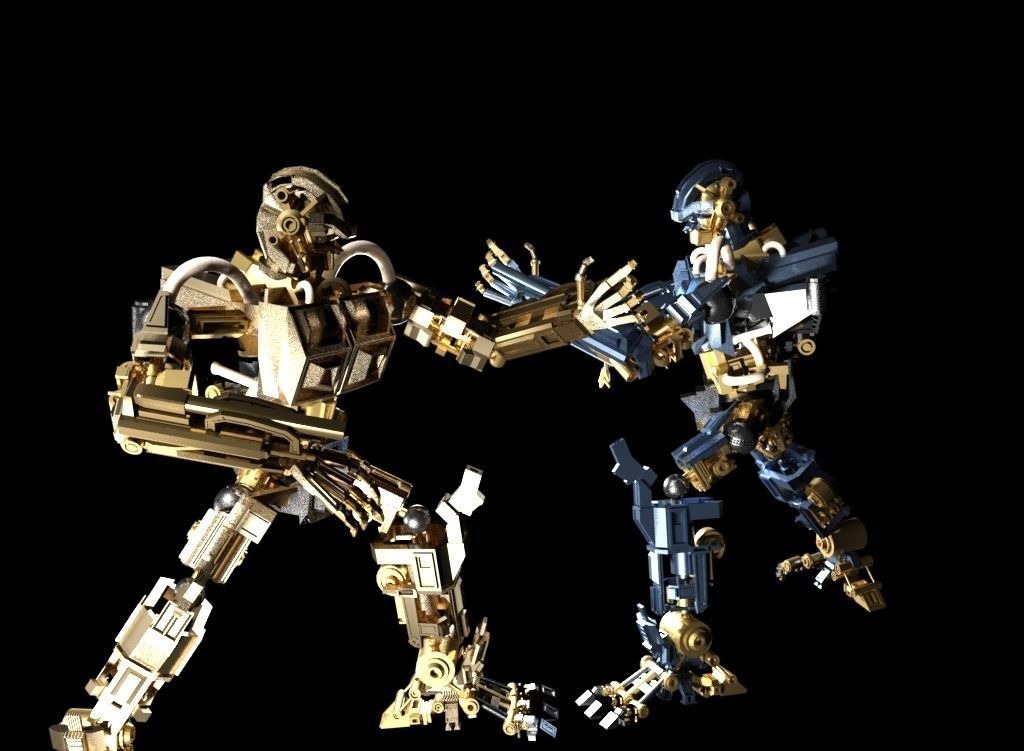 Human Mech Robot 3D model animated rigged | CGTrader