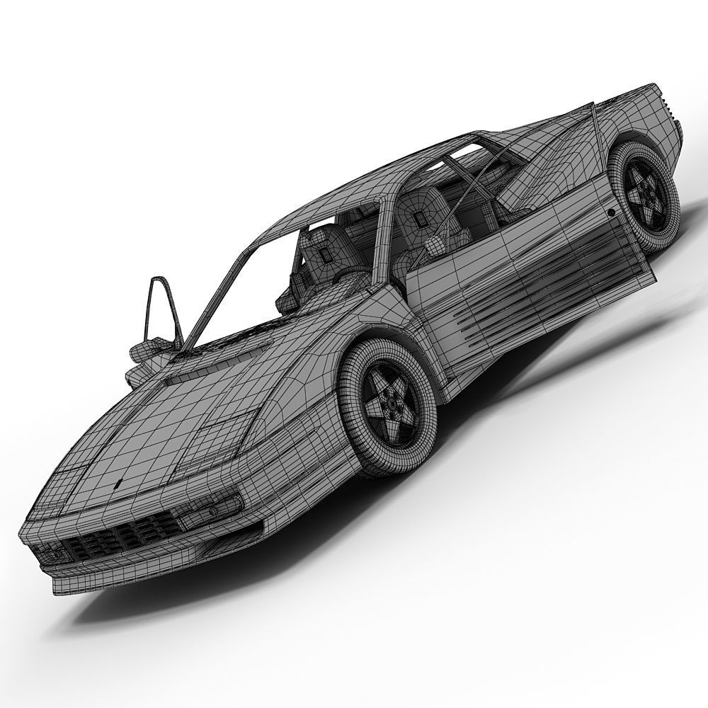 Ferrari Testarossa 3D model | CGTrader