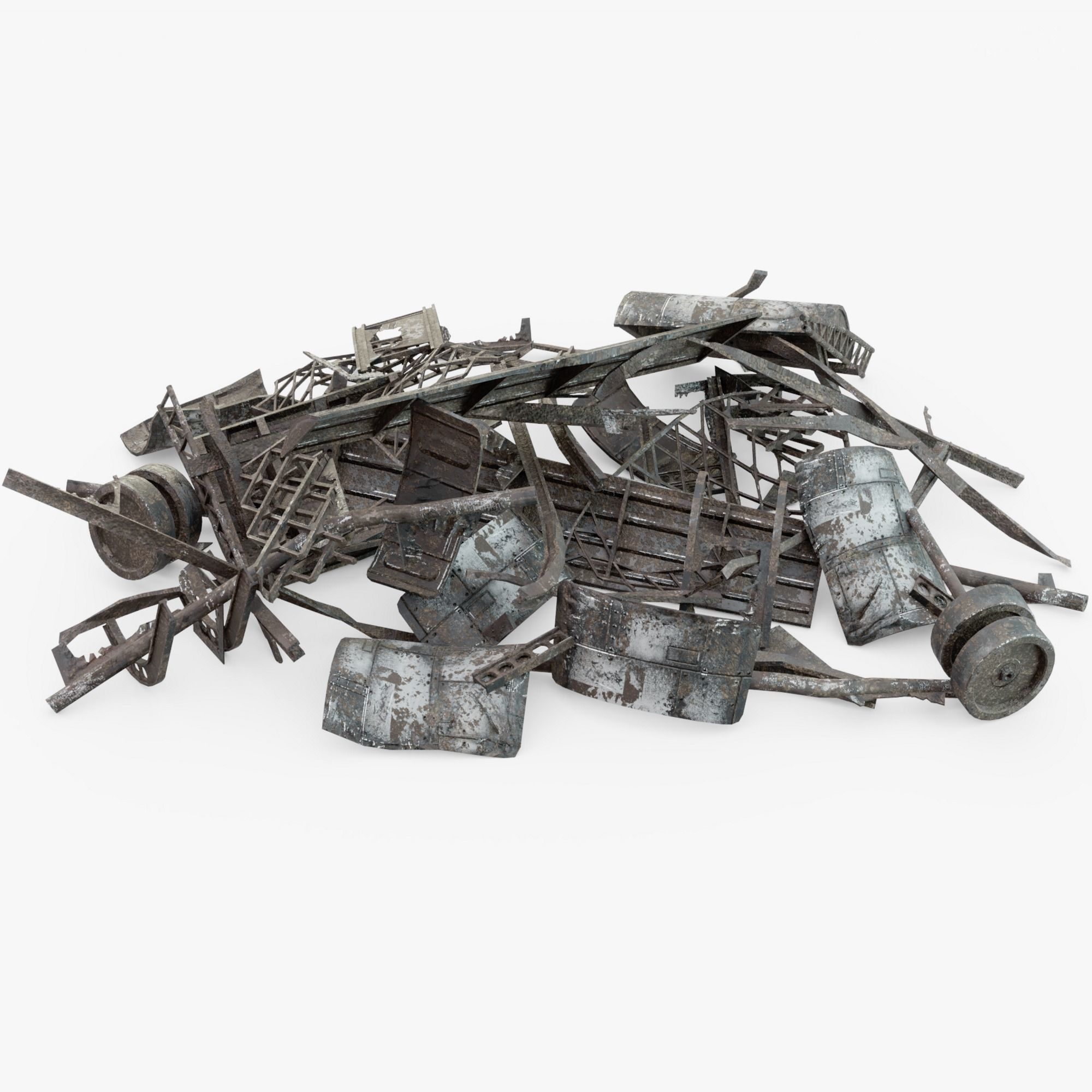 Metal Debris 3D asset game-ready | CGTrader