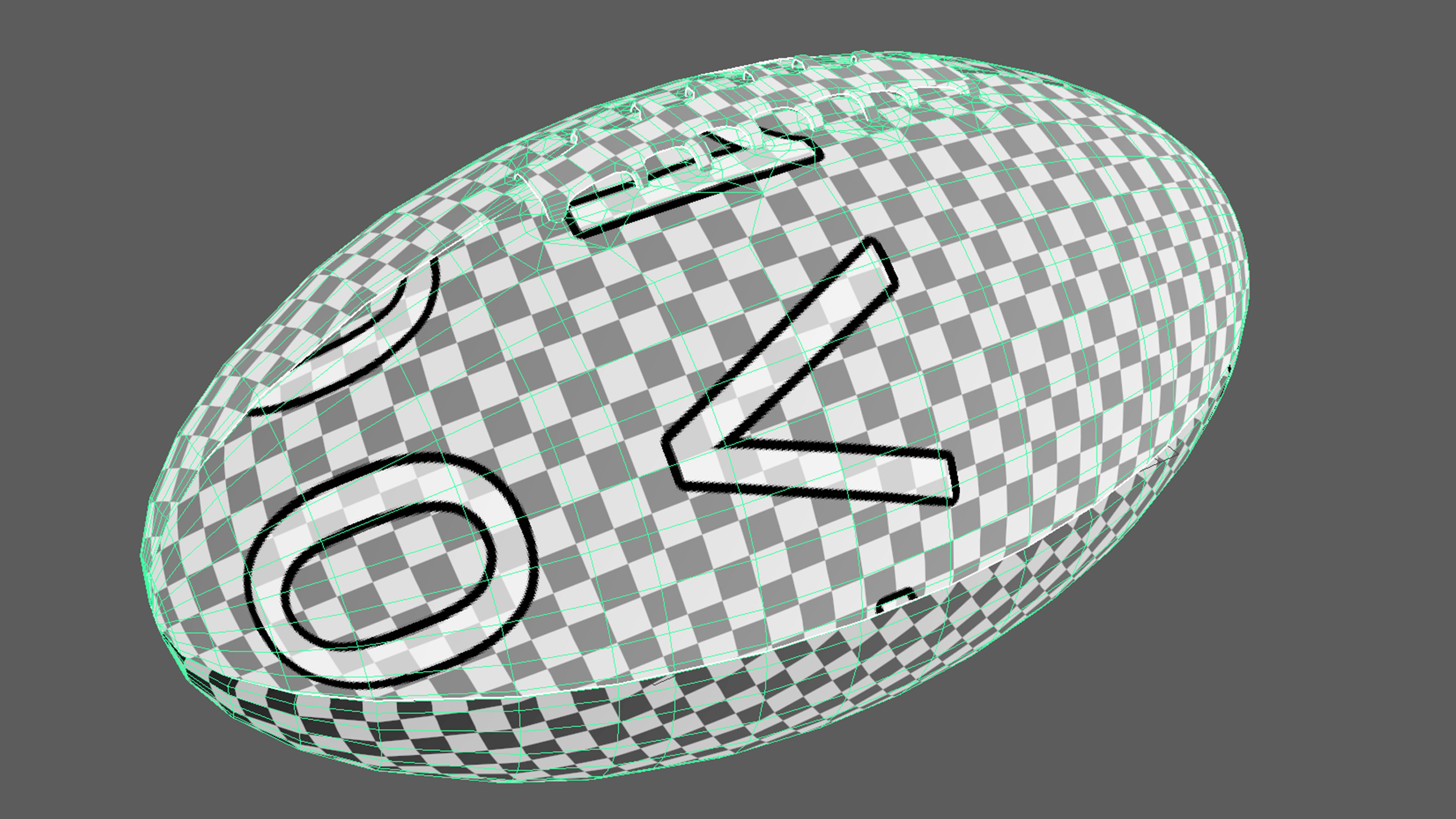 3D model Superbowl football - Low poly 3D model VR / AR / low-poly ...