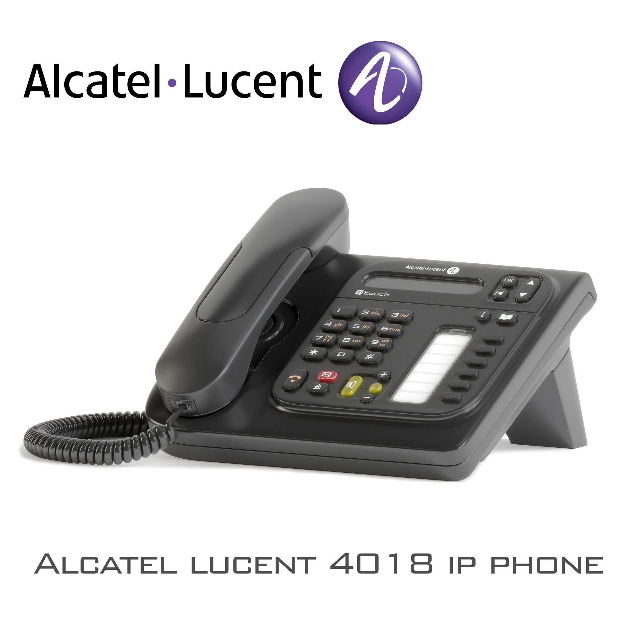 3D model Alcatel lucent 4018 ip phone VR / AR / low-poly | CGTrader