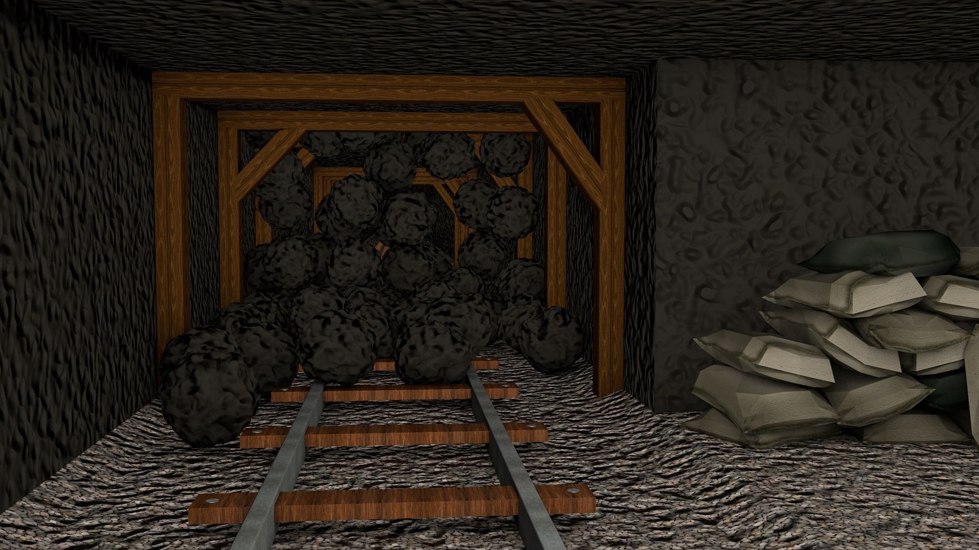 3D model Coal Mine VR / AR / low-poly rigged animated | CGTrader