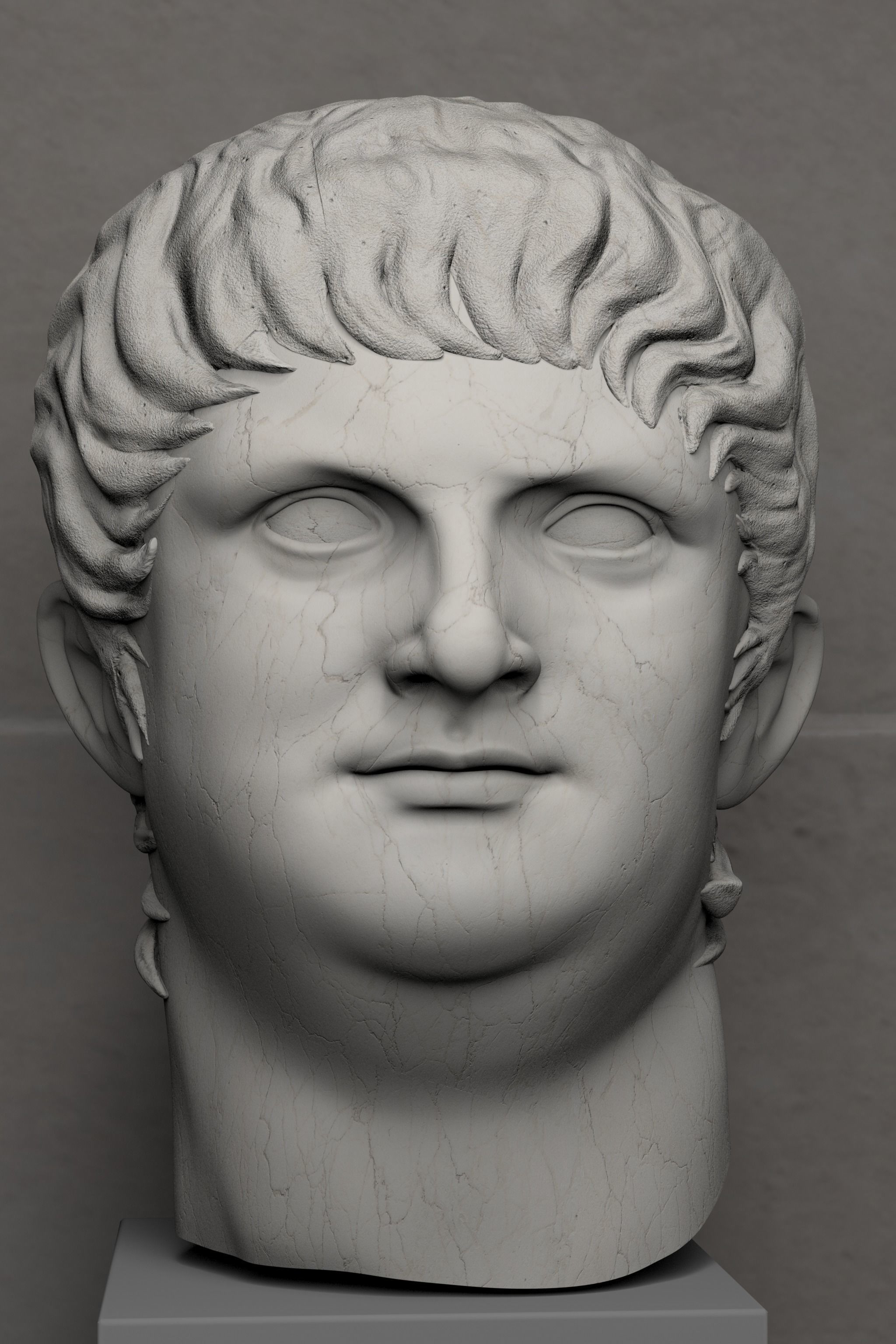 A bust of Roman Emperor Nero 3D model | CGTrader