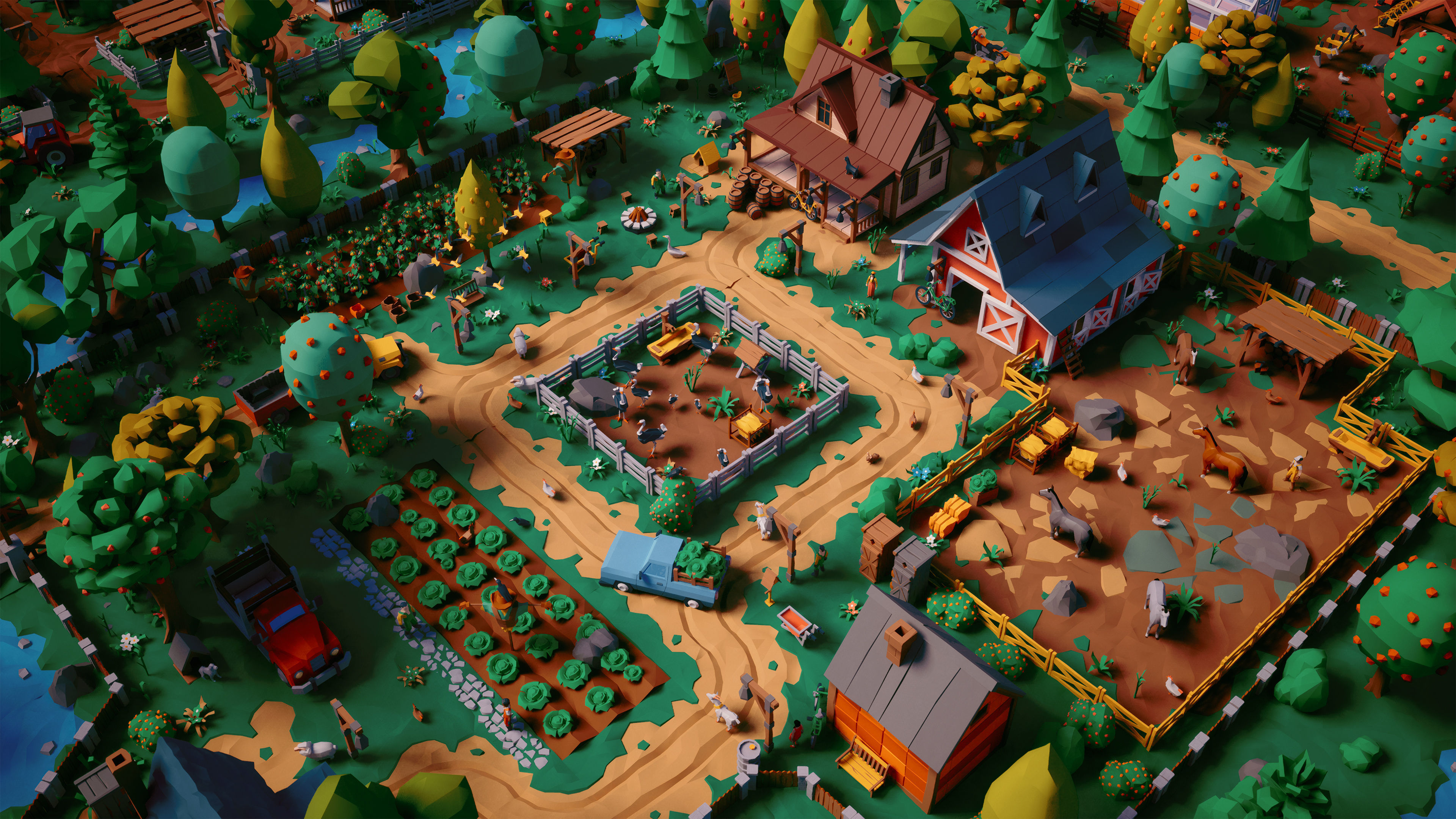 3D model Farm Life - UE4 Unity3D FBX Stylized LowPoly Art Package VR ...
