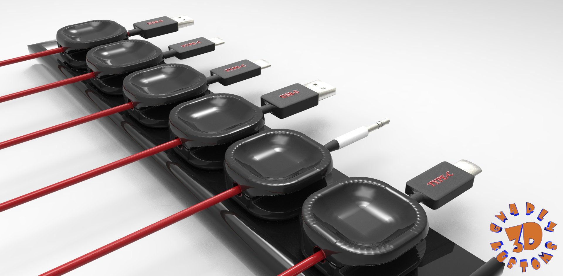 Magnetic Cable Management System 3D model 3D printable | CGTrader