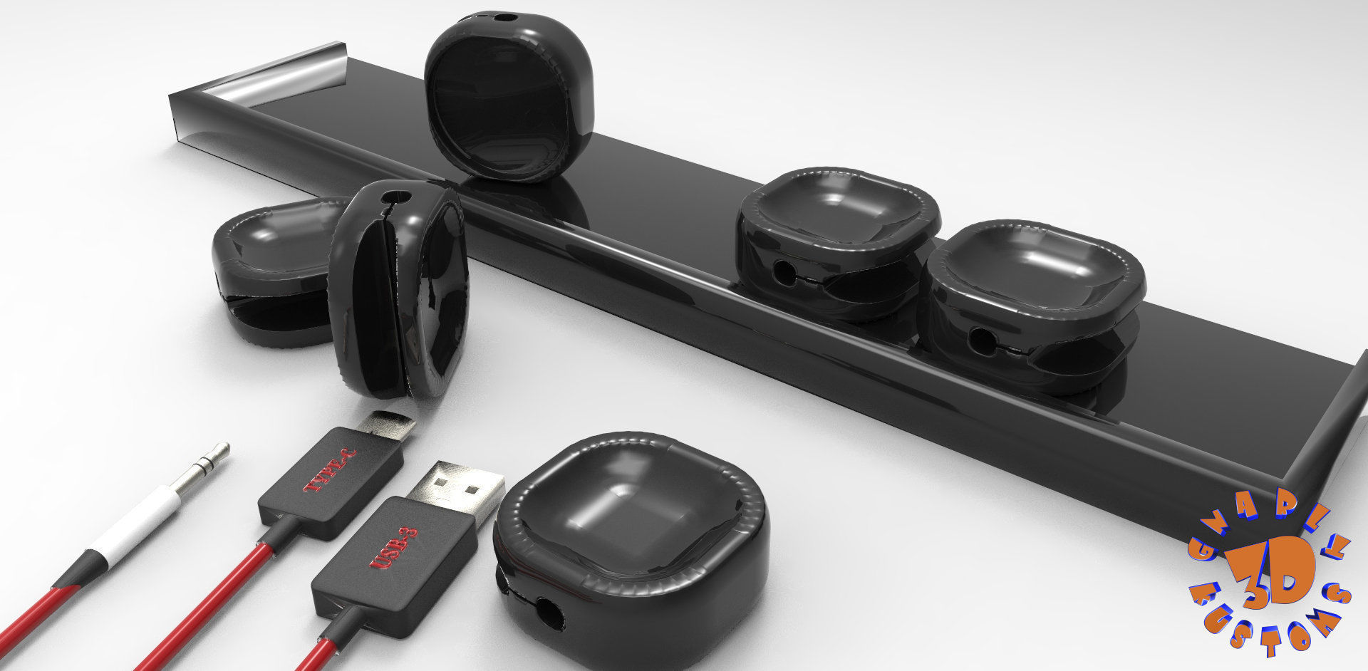 Magnetic Cable Management System 3D model 3D printable | CGTrader