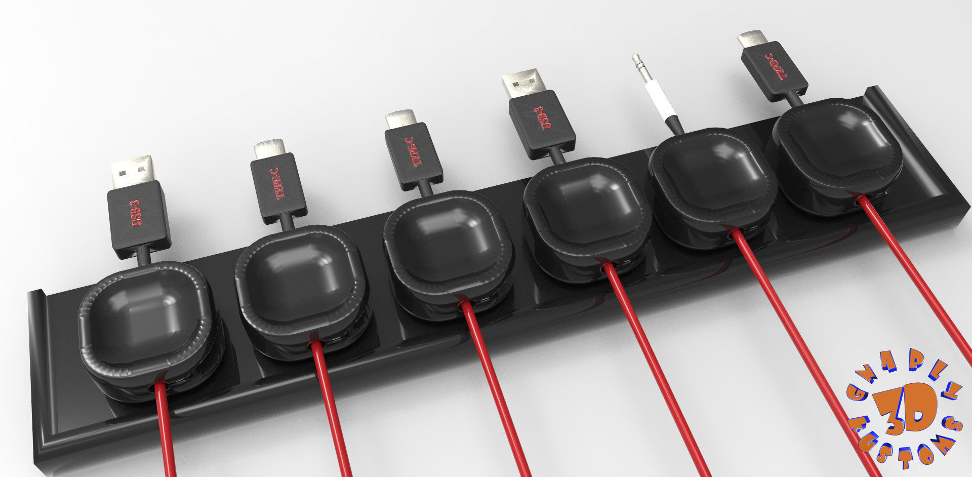 Magnetic Cable Management System 3D model 3D printable | CGTrader