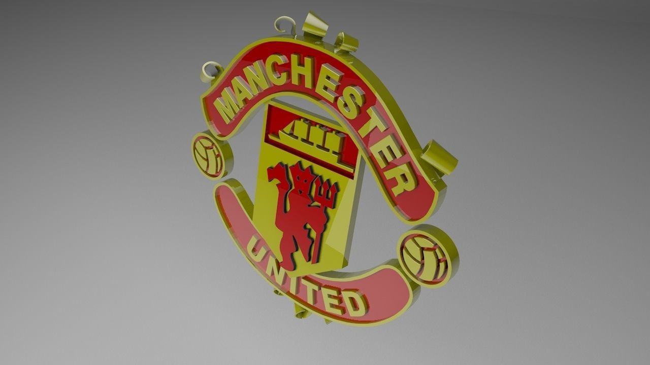 Manchester United 3D logo 3D model | CGTrader