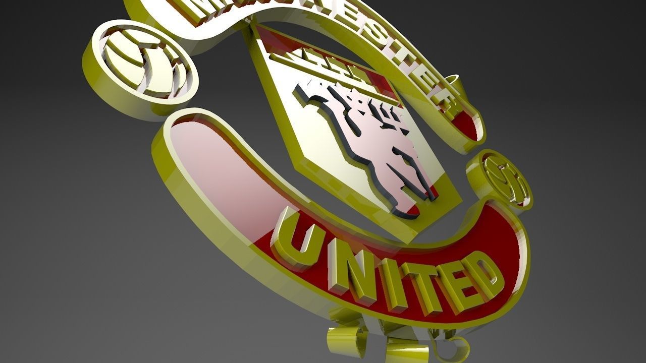 Manchester United 3D logo 3D model | CGTrader