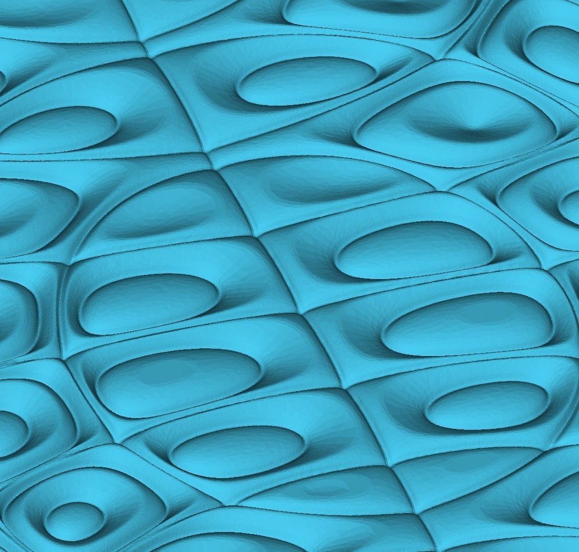 Tileable 3D Relief SB ART2 for CNC 3D model 3D printable | CGTrader