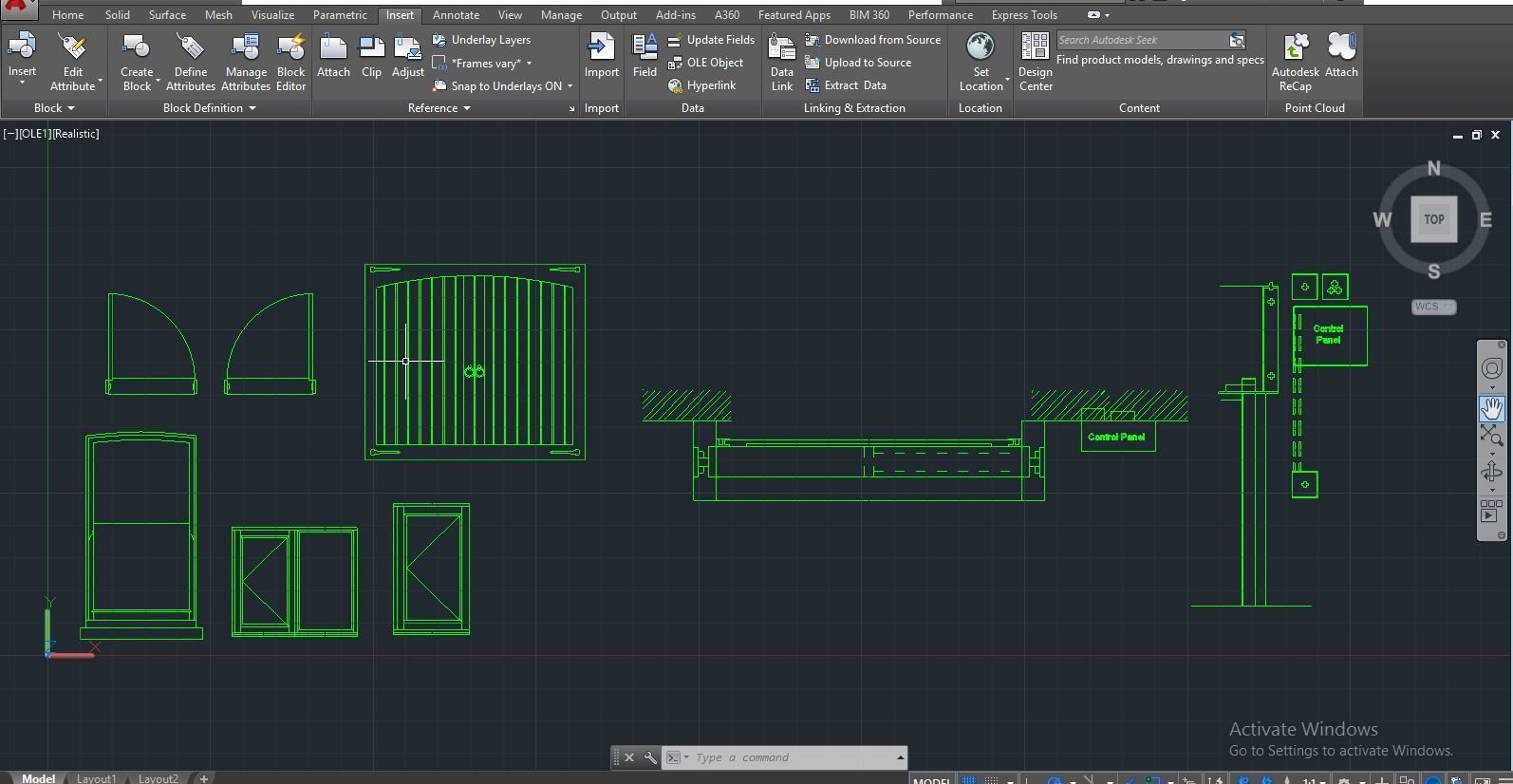 Autocad 2d Door Blocks free VR / AR / low-poly 3D model | CGTrader