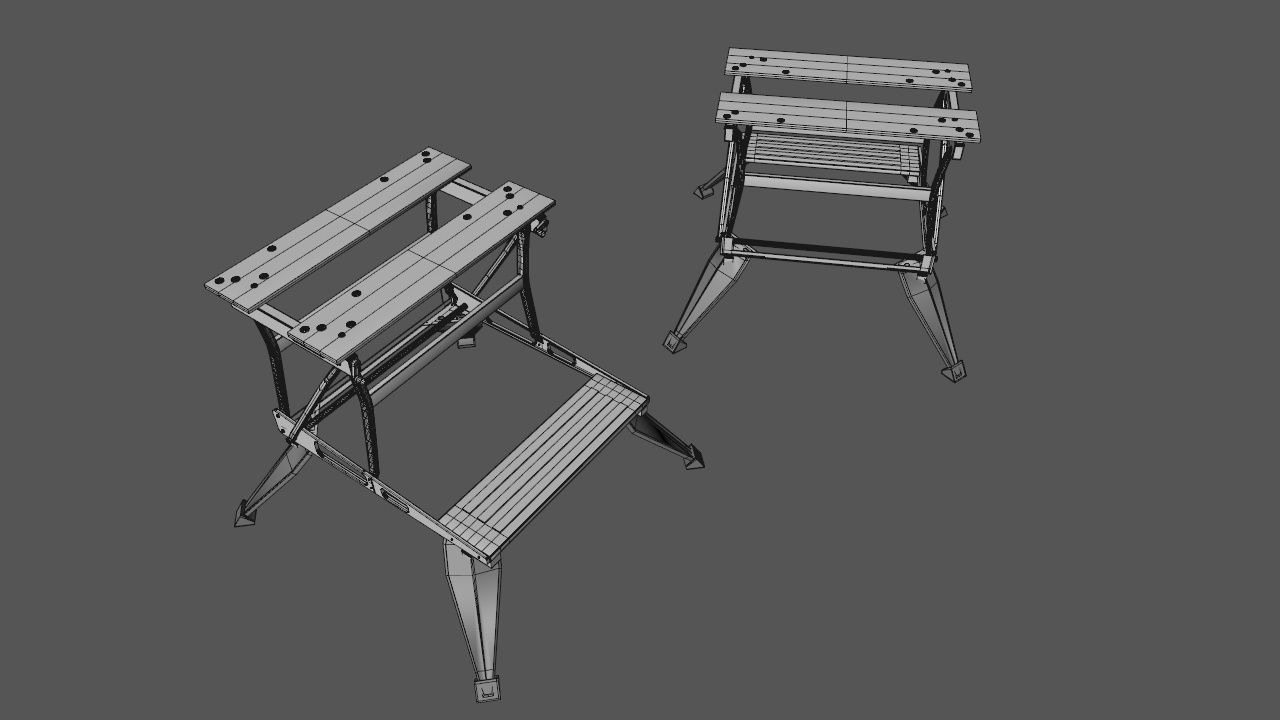 Workmate two ladders 3D model | CGTrader