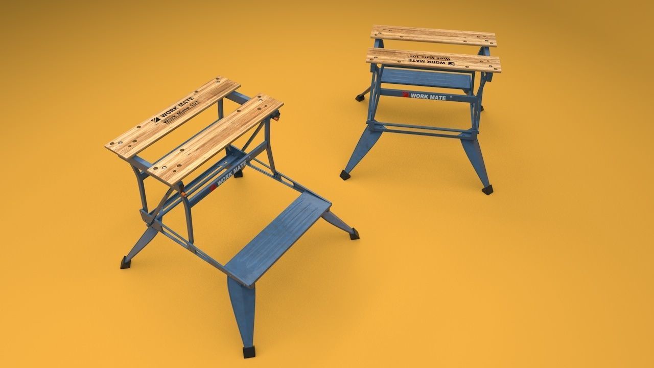 Workmate two ladders 3D model | CGTrader