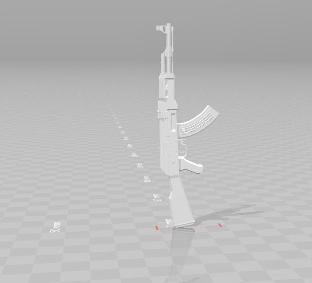ak rifle model free 3D model | CGTrader