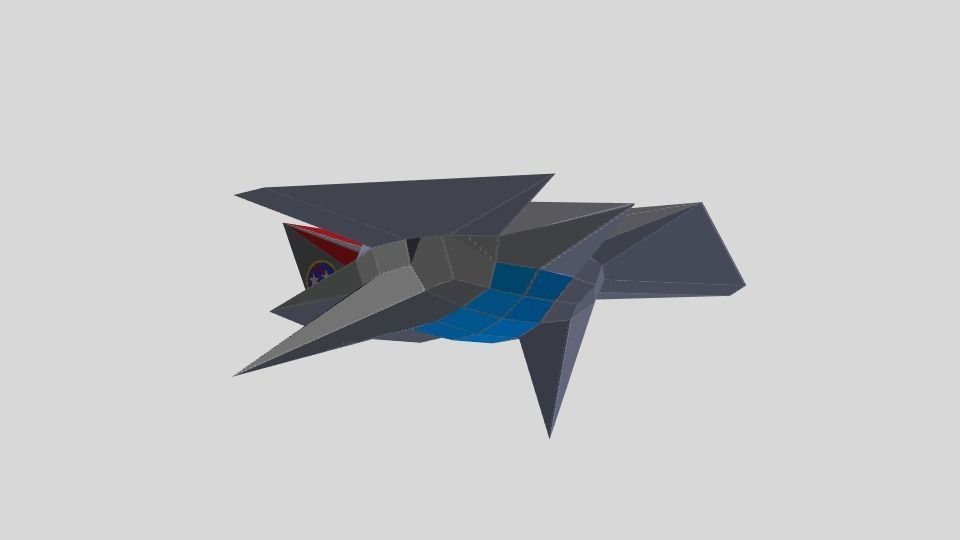 3D model Cosmofighter Space Fighter VR / AR / low-poly | CGTrader