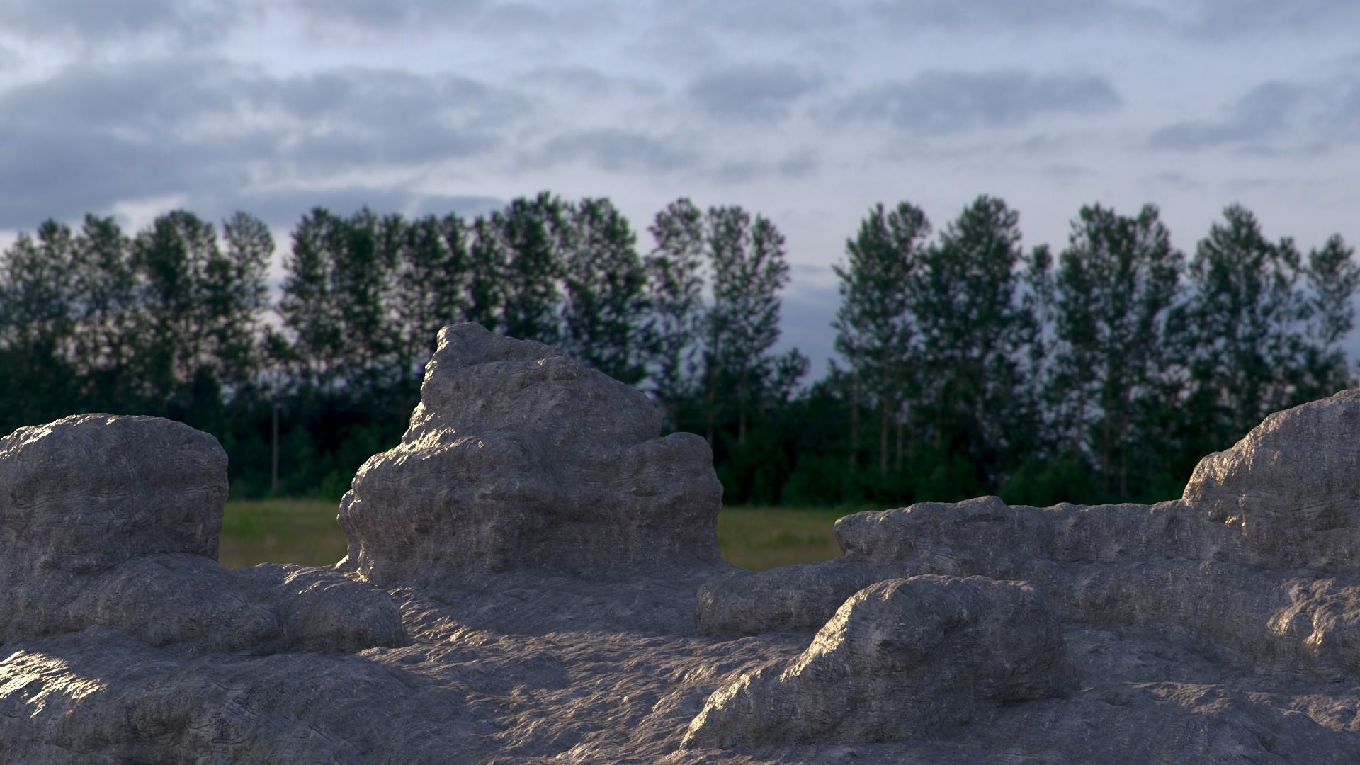 rock mesh 3D model | CGTrader