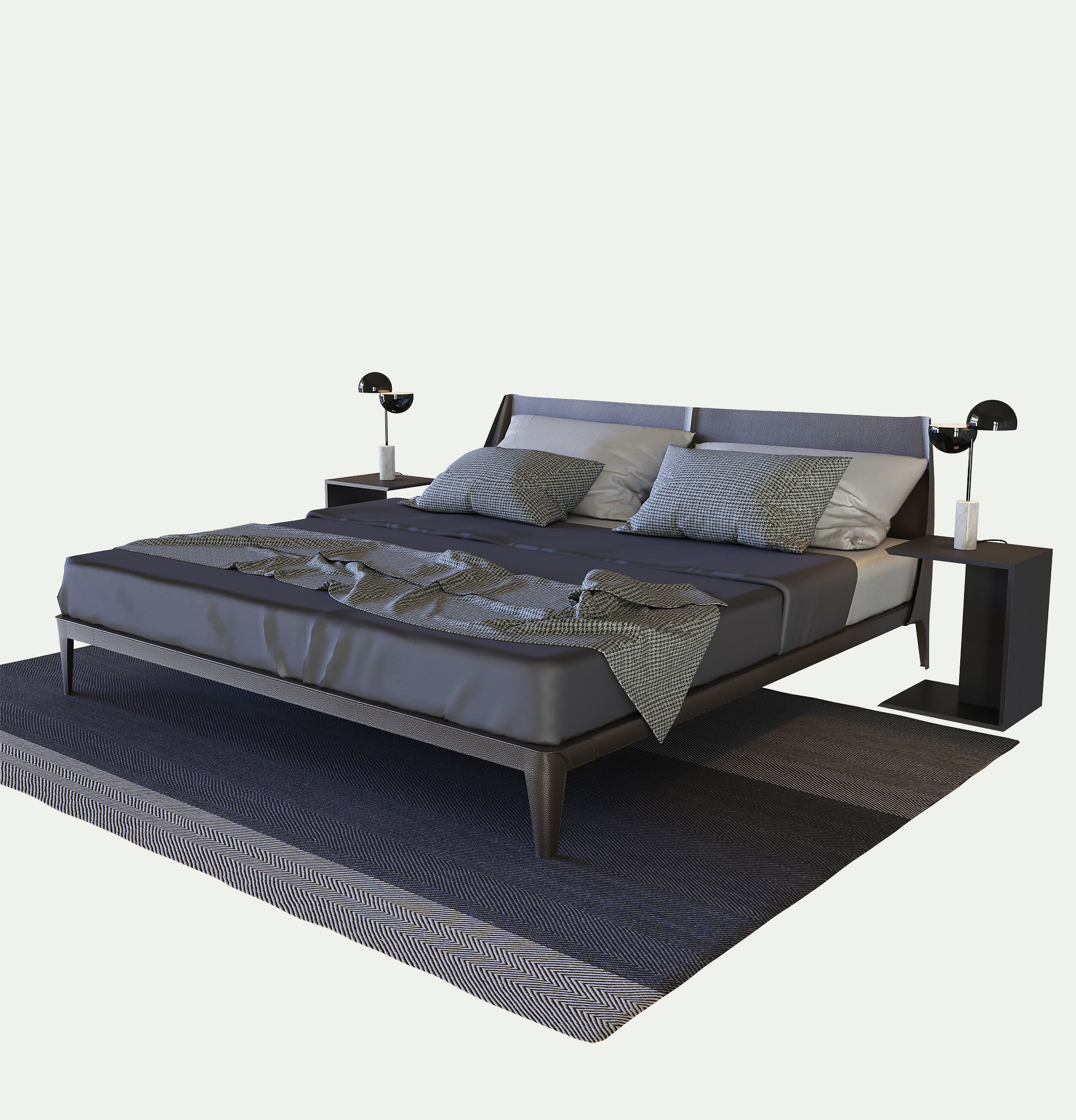 Flexform Isabel Bed 3D model | CGTrader