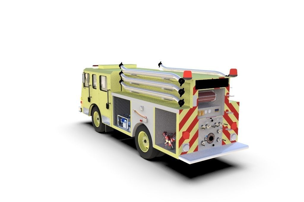 Fire Rescue Truck 3D model | CGTrader