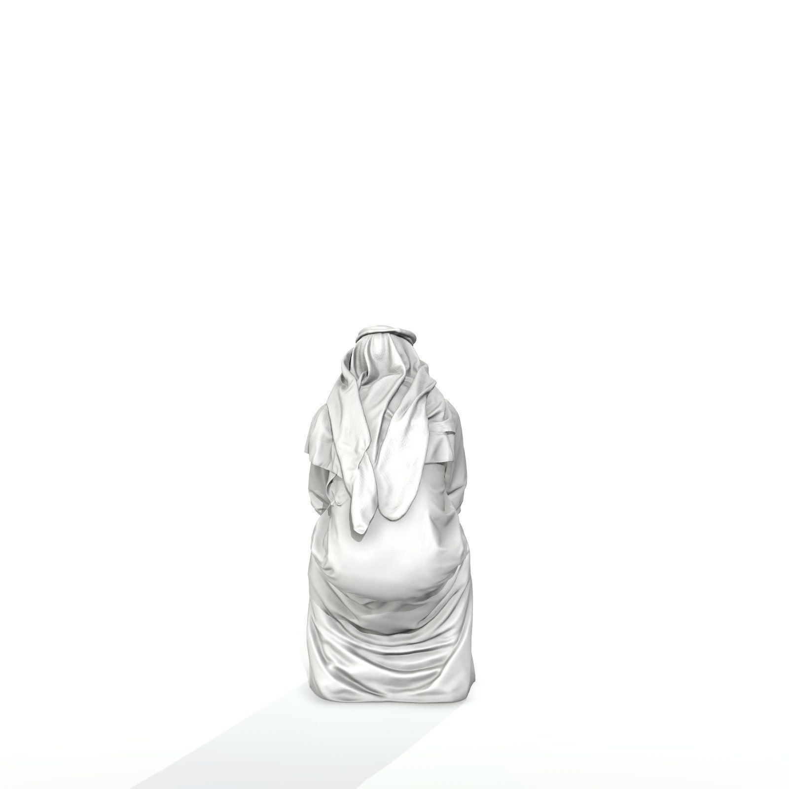 Sitting Arab Man Wearing white Thawb ArMan0003-HD2-O01P01-S 3D model ...