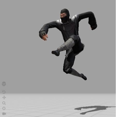 Ninja 3D Unity 3D model animated rigged | CGTrader