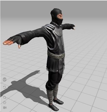 Ninja 3D Unity 3D model animated rigged | CGTrader