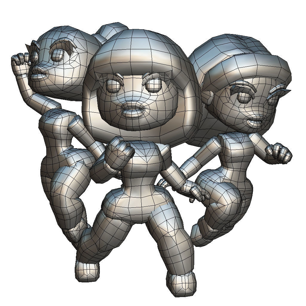 3D model Volleyball Girls - Proto Series VR / AR / low-poly rigged ...