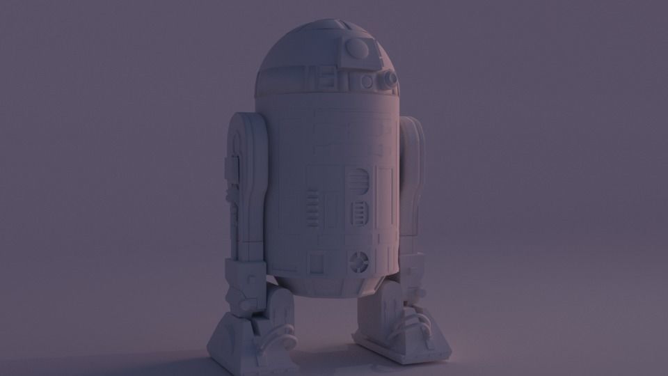 R2-D2 star wars r2d2 robot 3D model | CGTrader