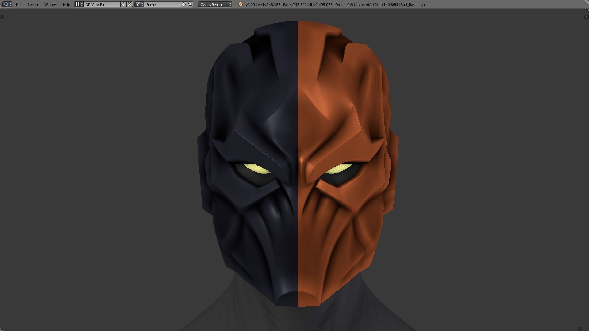 Deathstroke Helmet 3D model 3D printable | CGTrader