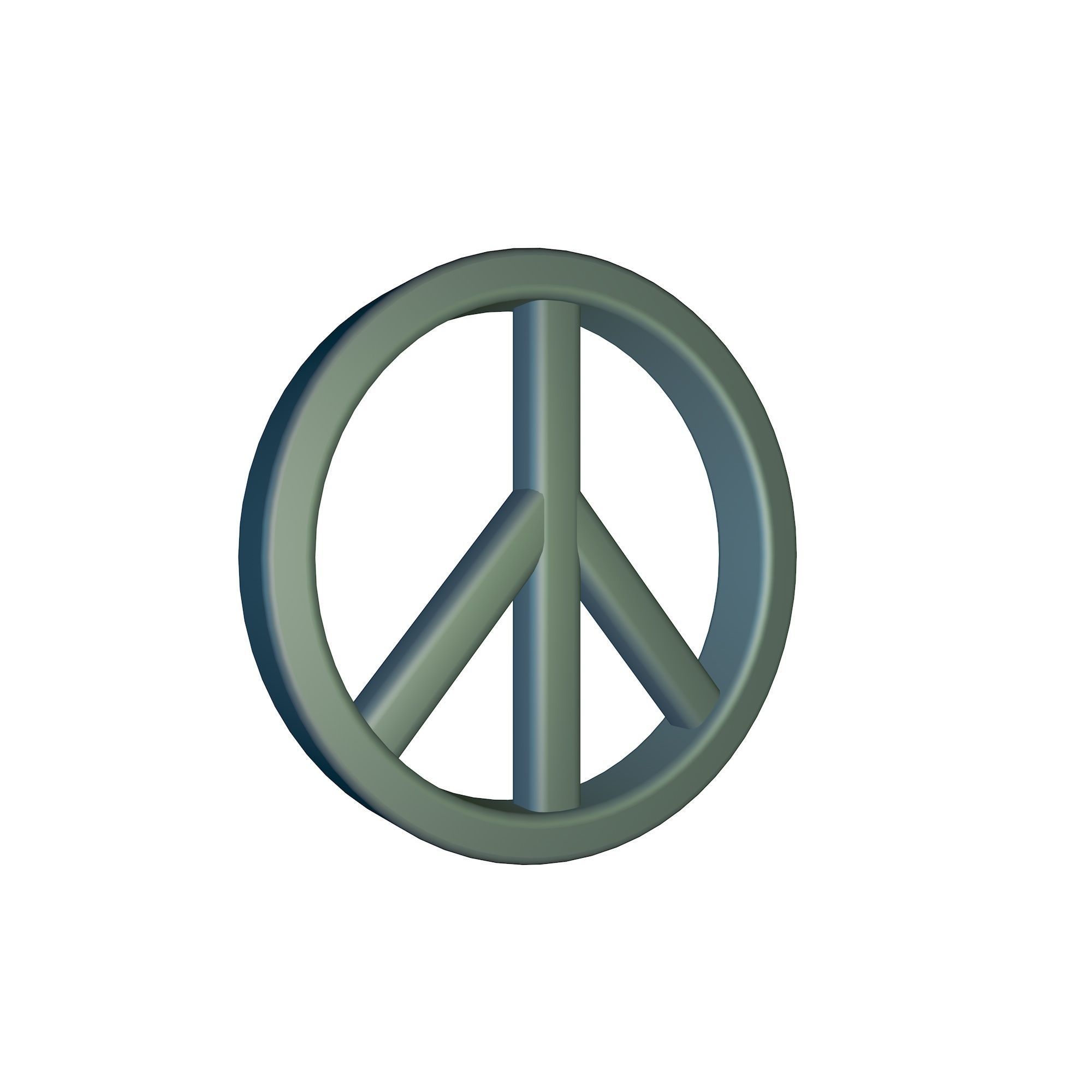 Peace Sign 3D model | CGTrader