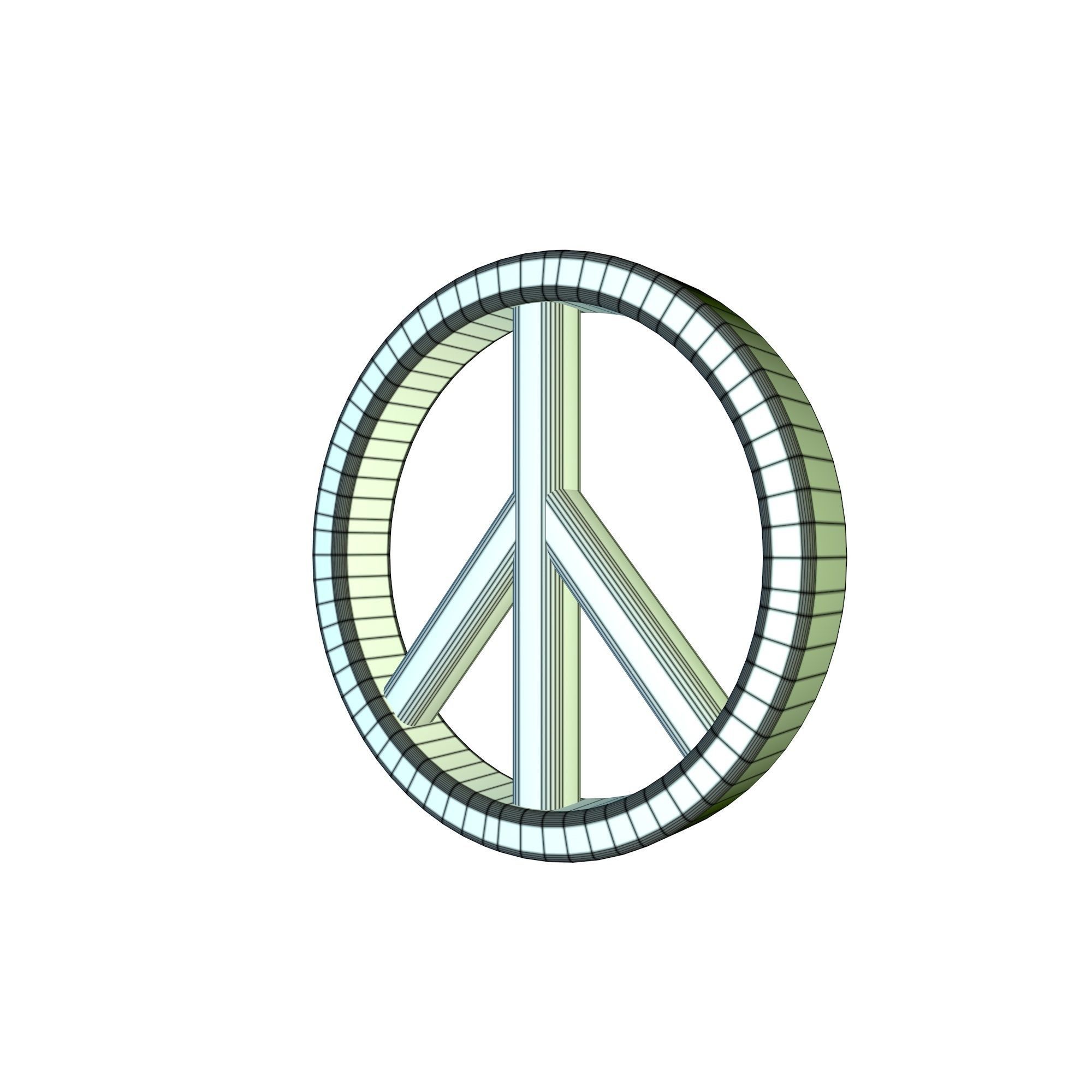 Peace Sign 3D model | CGTrader