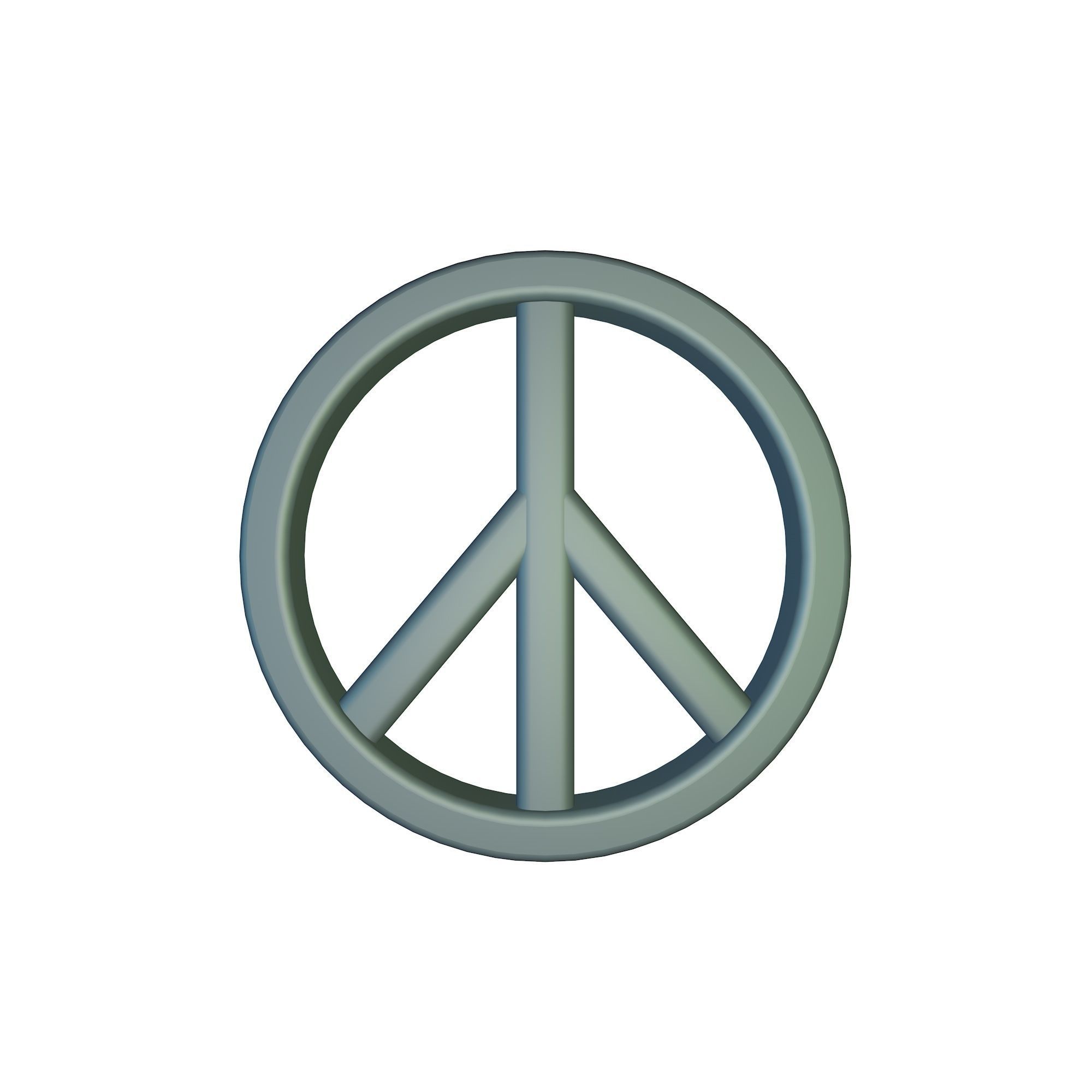 Peace Sign 3D model | CGTrader