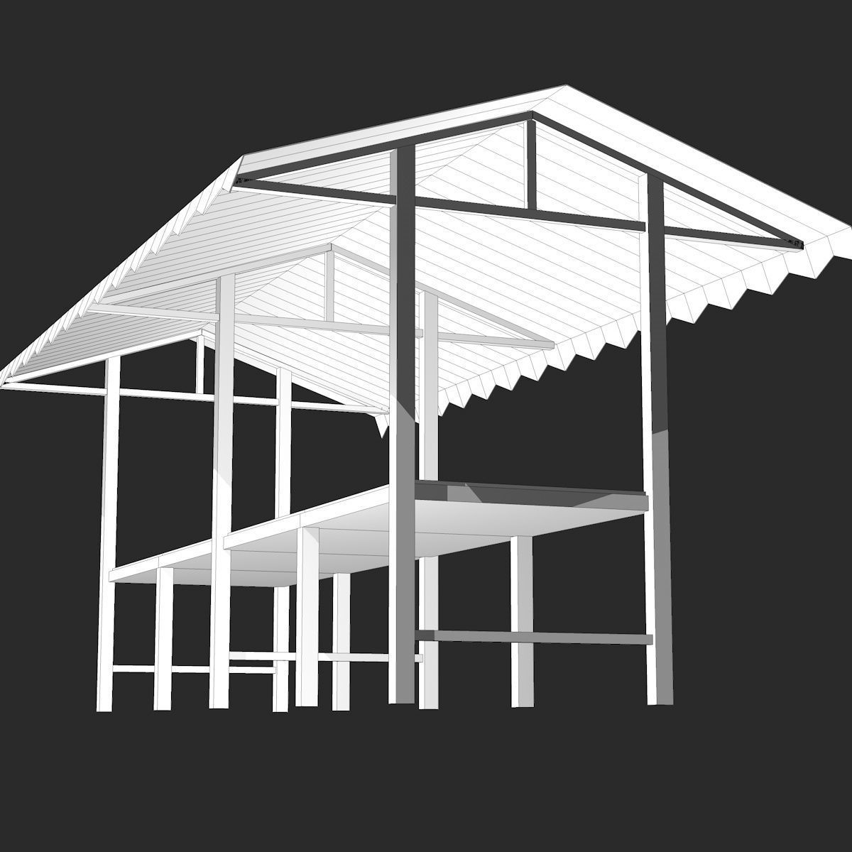 3D model Market Stall VR / AR / low-poly | CGTrader