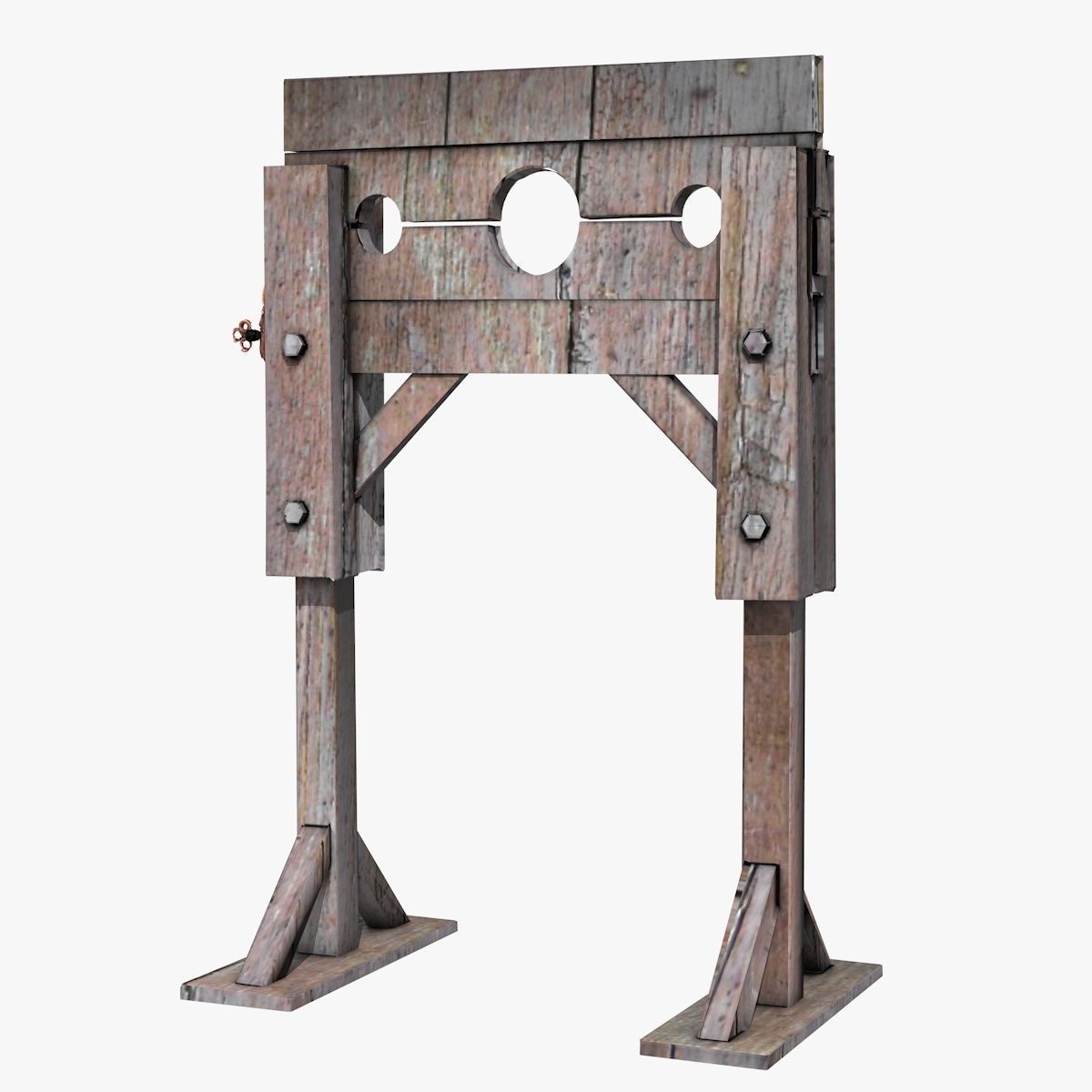 Wooden Guillotine 3D model | CGTrader