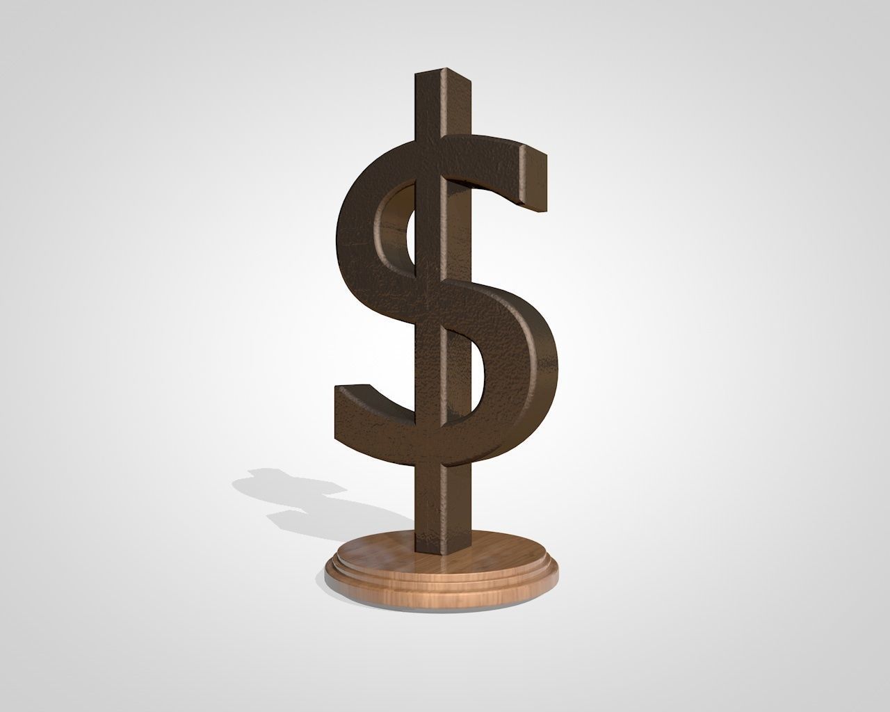 Dollar Sign 3D model | CGTrader