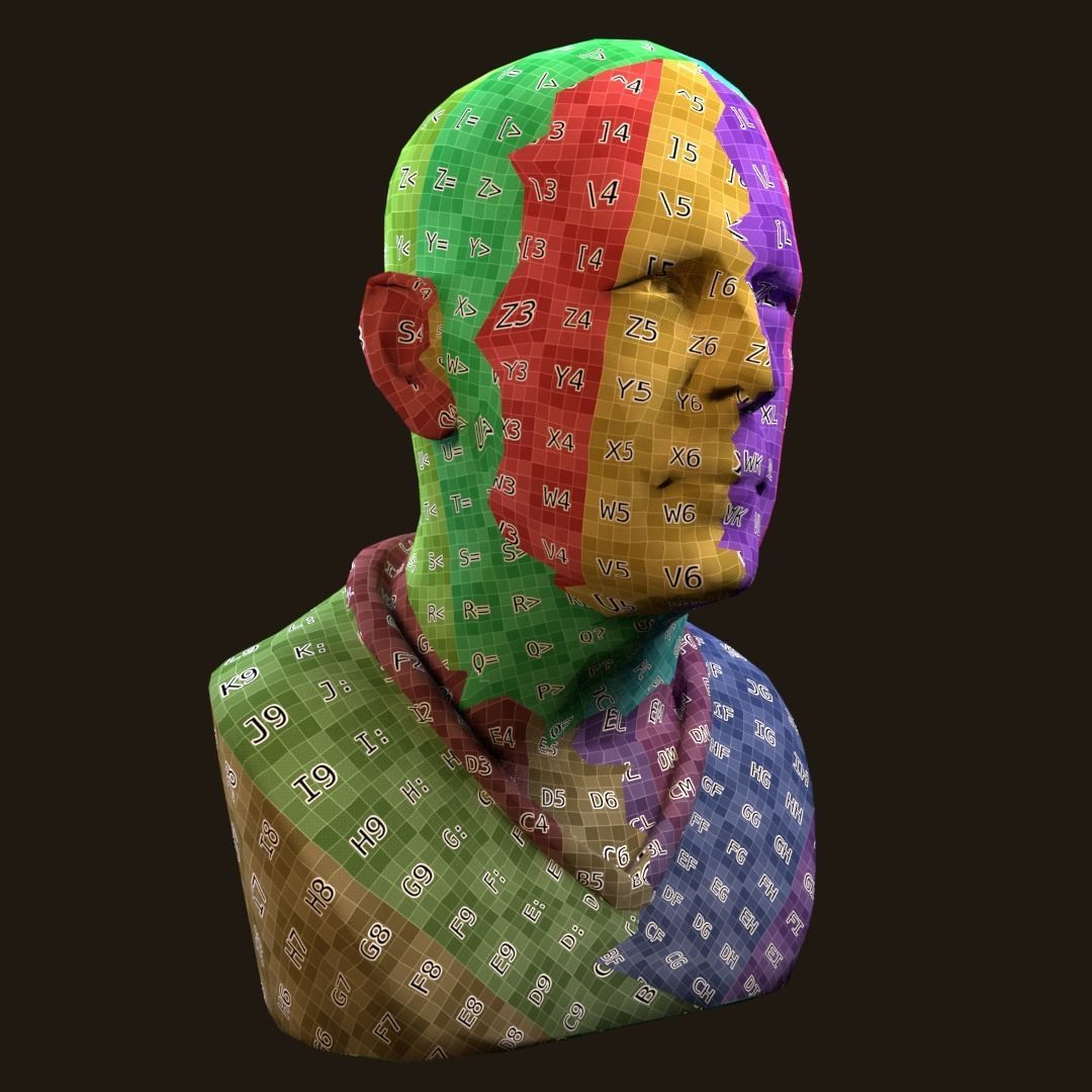 3D model Bruce Willis bronce bust VR / AR / low-poly | CGTrader