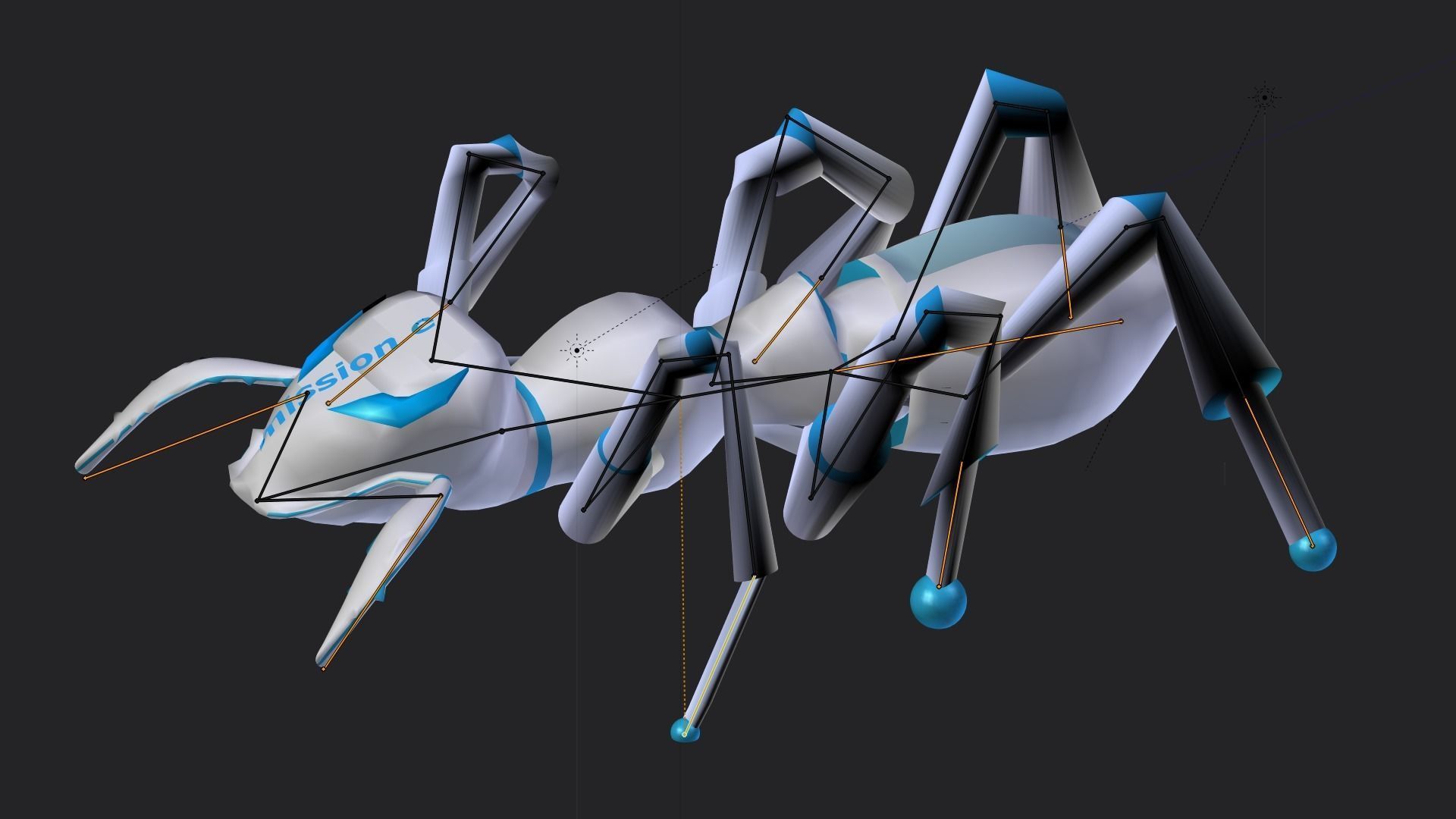 BEETLE ROBOT MISSION E rigged animated 3D model animated rigged | CGTrader