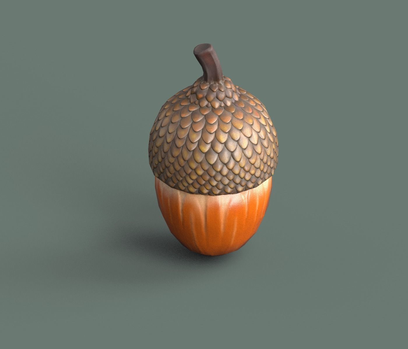 3D model Acorn Low Poly VR / AR / low-poly | CGTrader