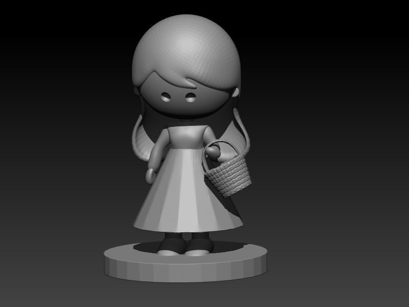 Cute Doll 3D model 3D printable | CGTrader