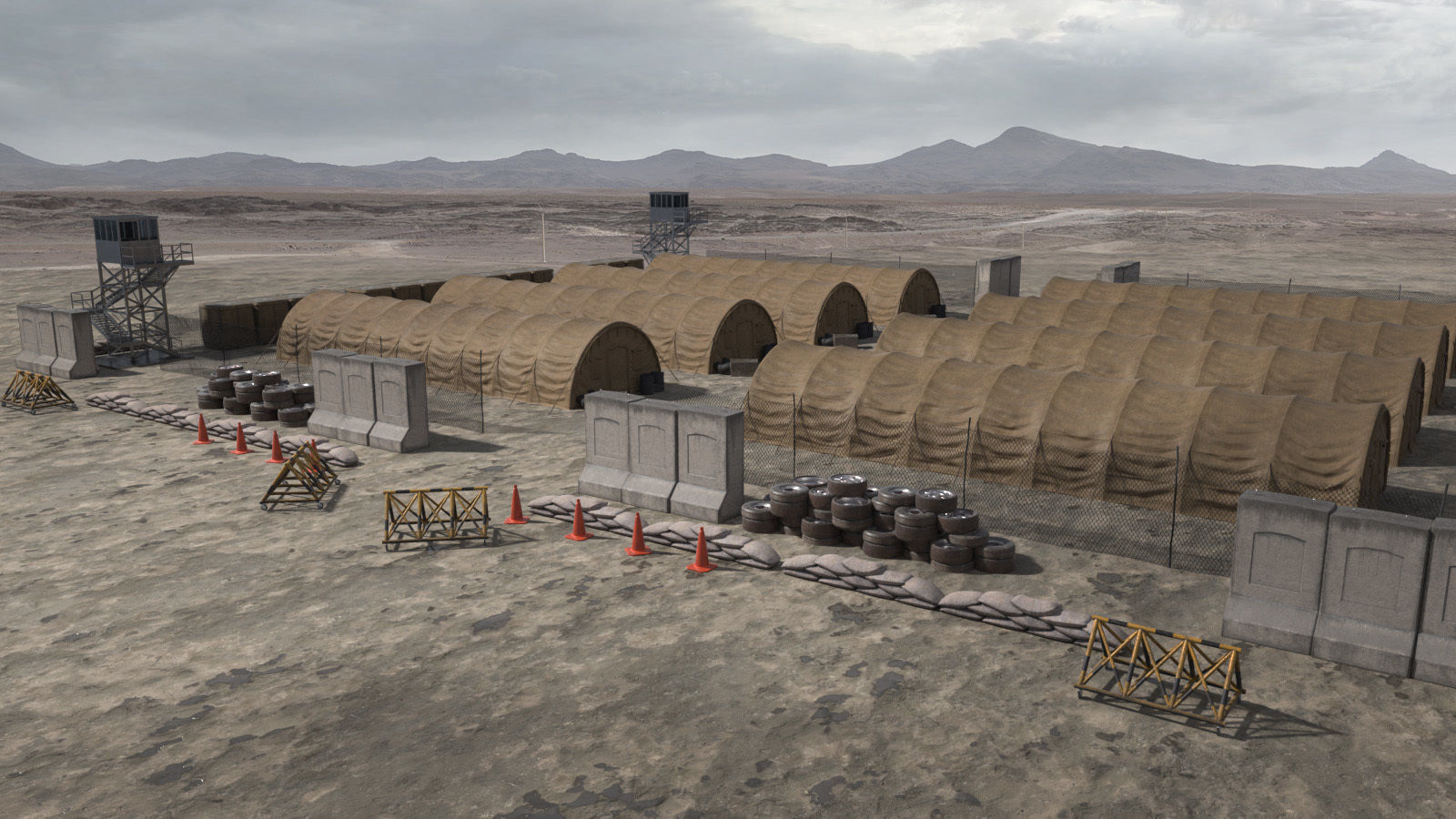 Military Camp Elements 3D model | CGTrader