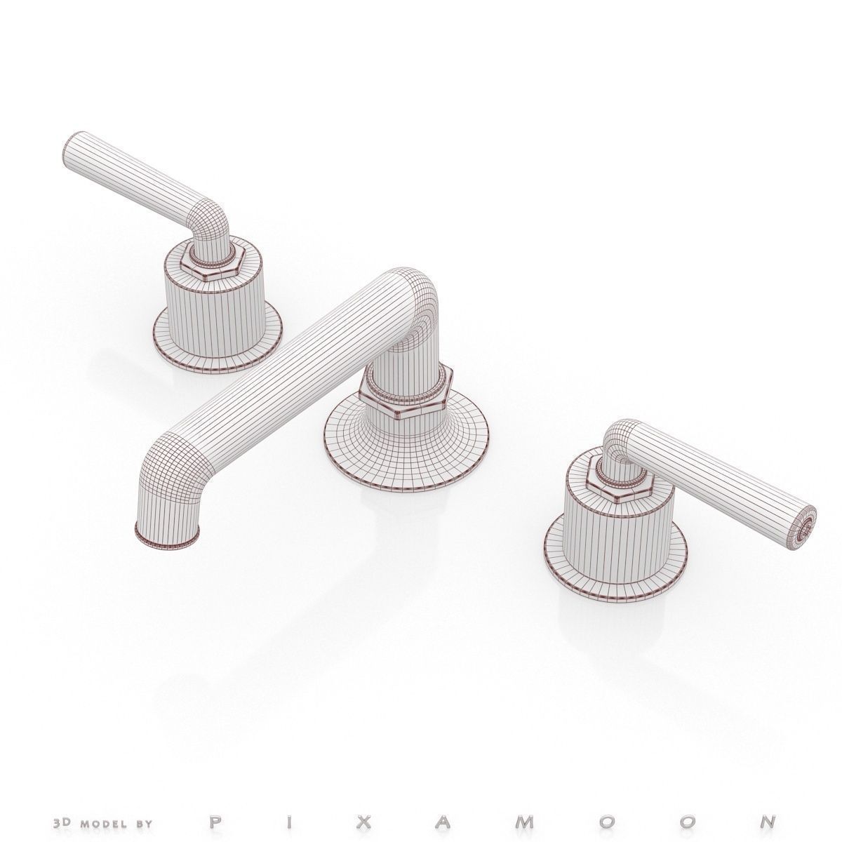 Waterworks Henry Faucet with Lever Handles 3D model | CGTrader