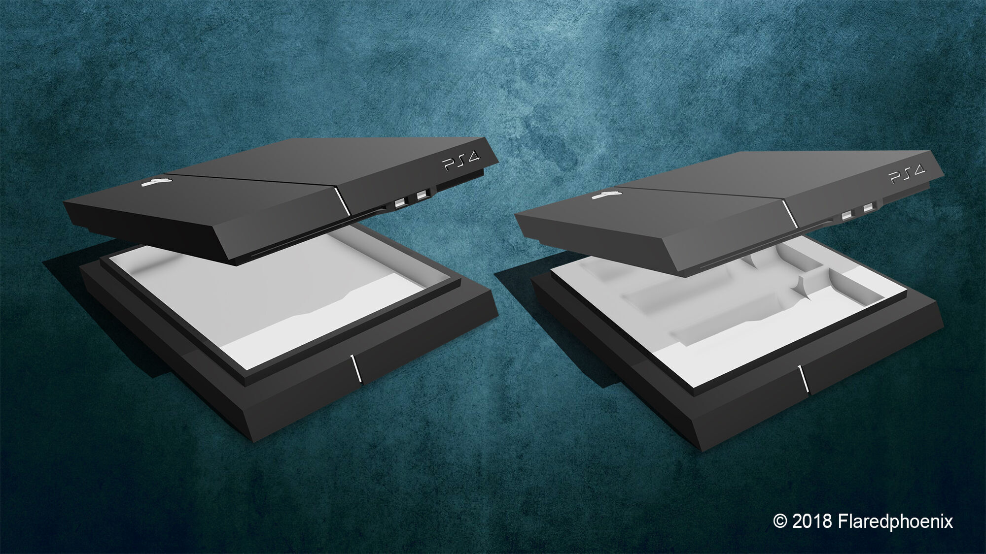 PS4 Box 3D model 3D printable | CGTrader