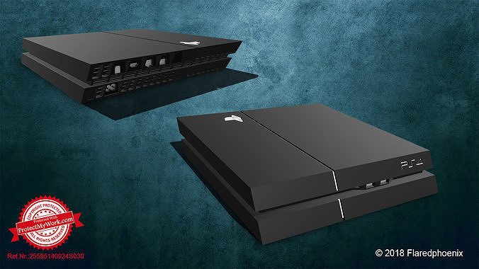 PS4 Box 3D model 3D printable | CGTrader