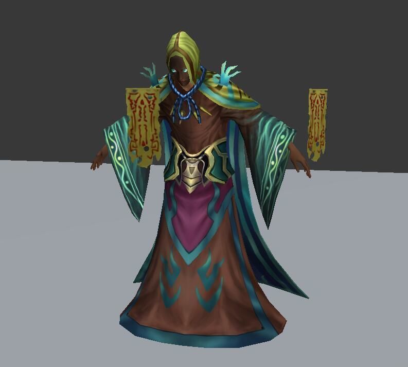 3D model Master wizard monster Old necromancer VR / AR / low-poly ...