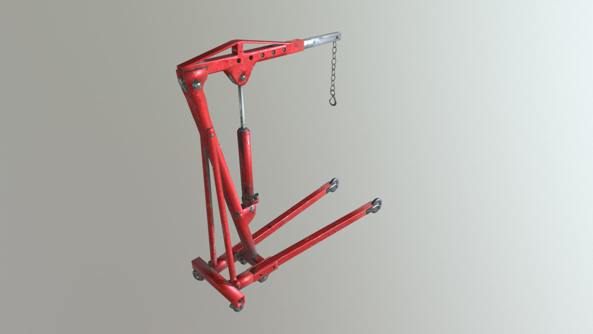 Hydraulic Engine Hoist 3D model | CGTrader