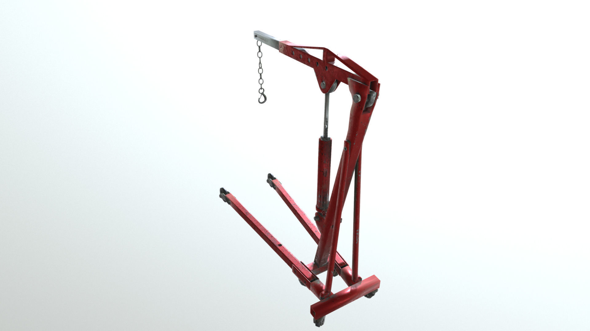 Hydraulic Engine Hoist 3D model | CGTrader