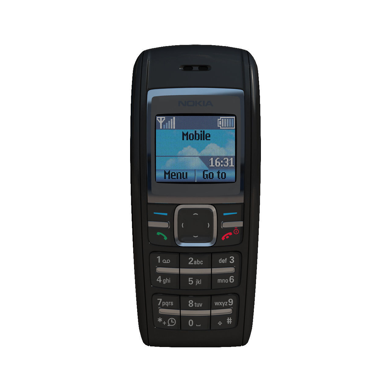 3D telephone Nokia 1600 Black | CGTrader