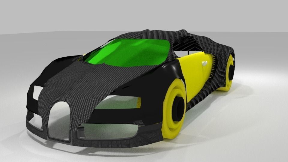 BUGATTI VEYRON IN BLENDER free 3D model 3D printable | CGTrader