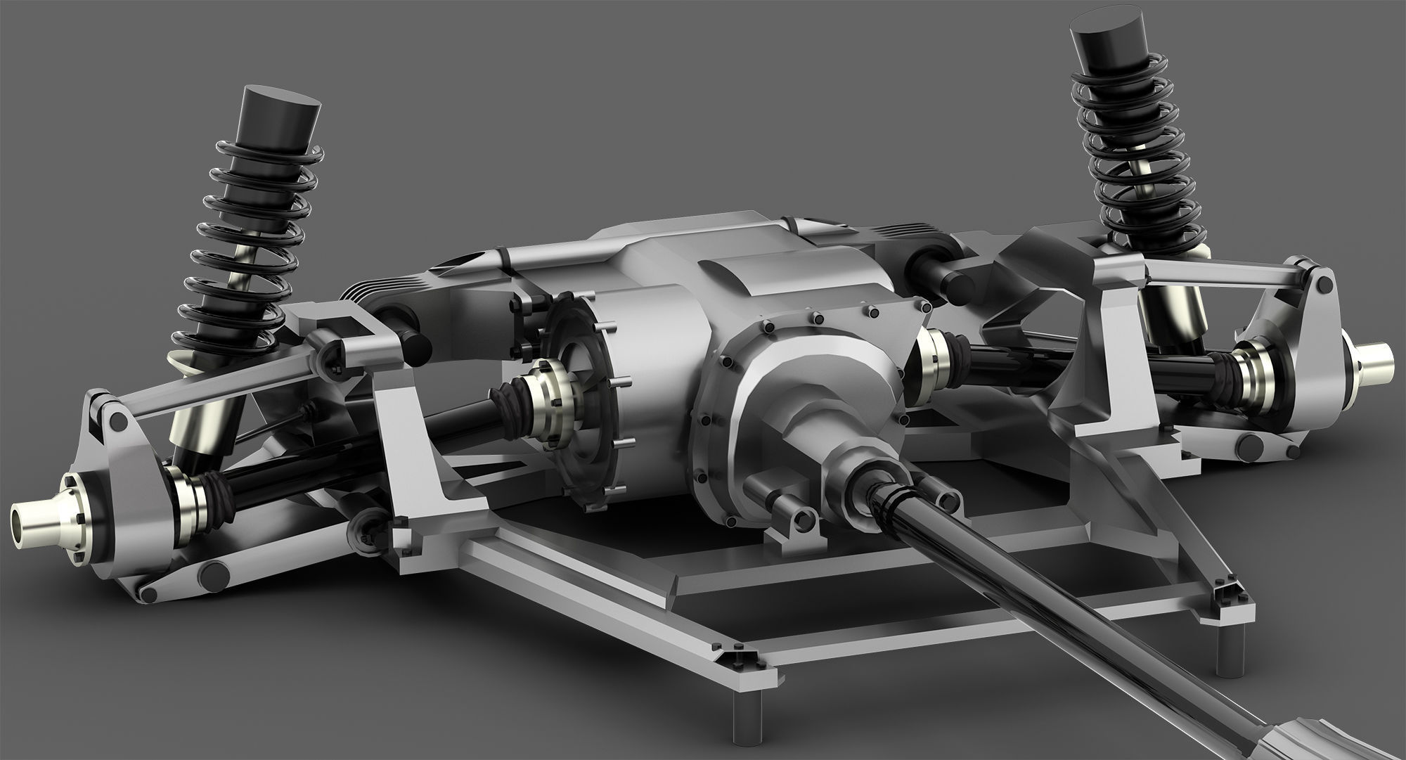 3D model Ferrari Chassis FF - V12 Engine Tipo F133E AWD system VR / AR ...