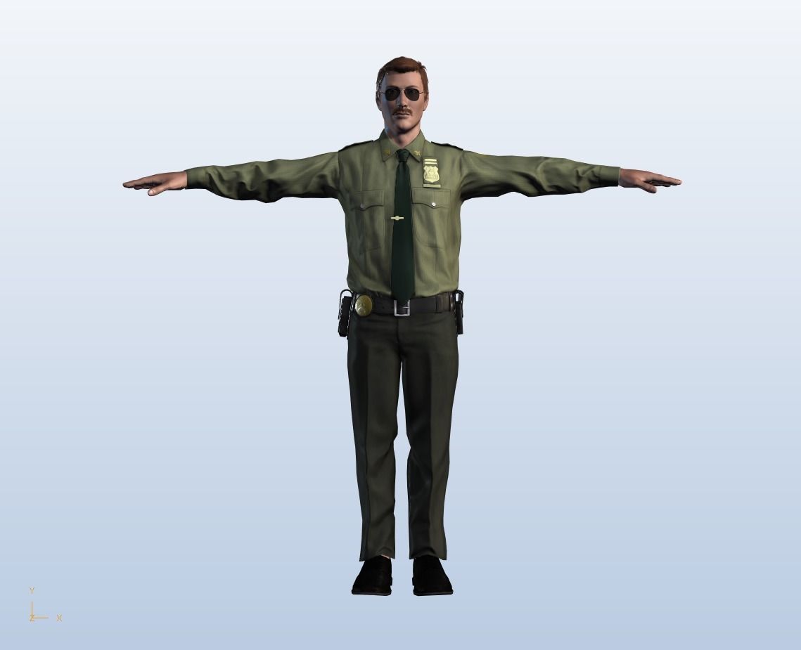 Sheriff Model 2018 Player Model - High Quality 3D model rigged | CGTrader