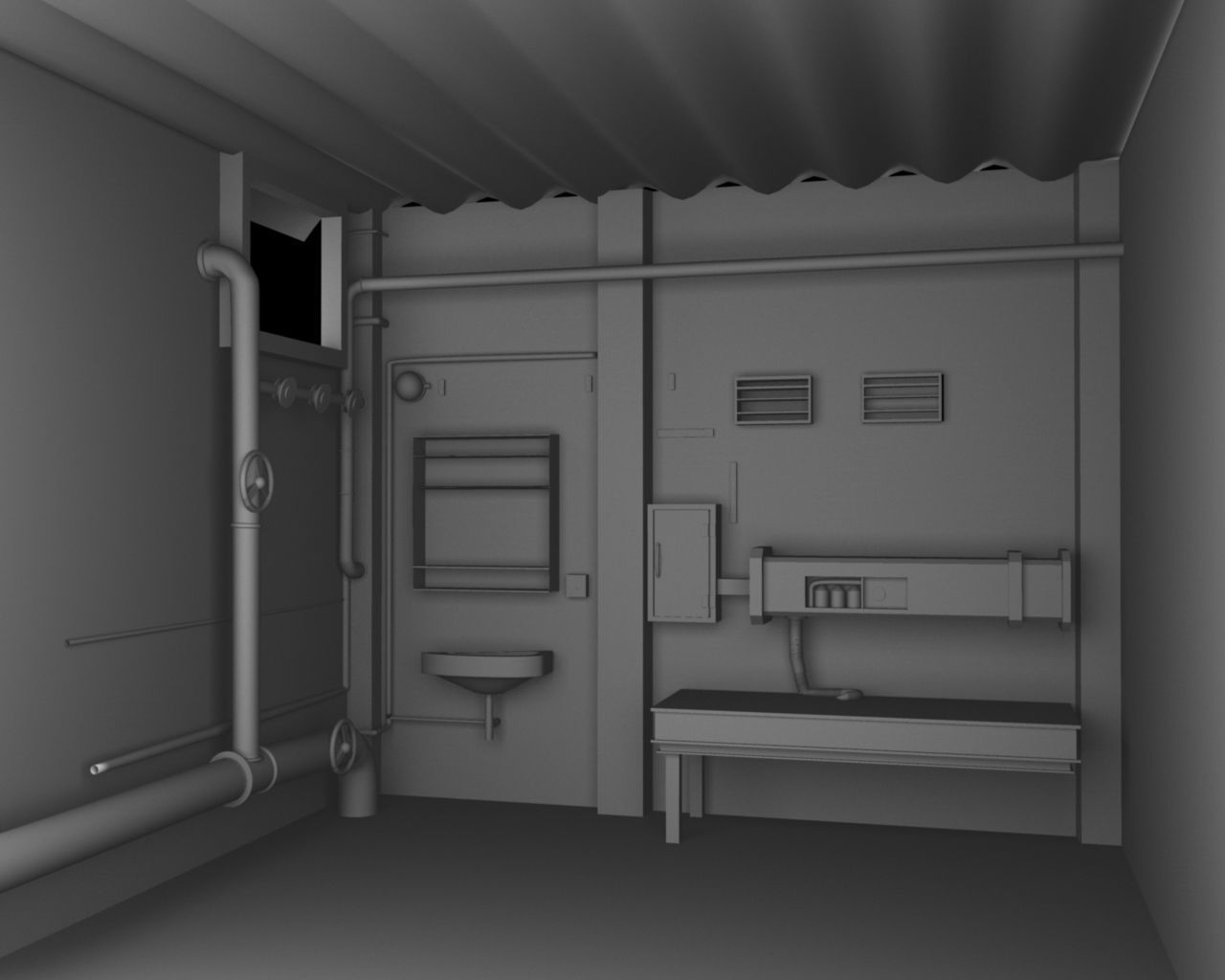 3D model game interior VR / AR / low-poly | CGTrader